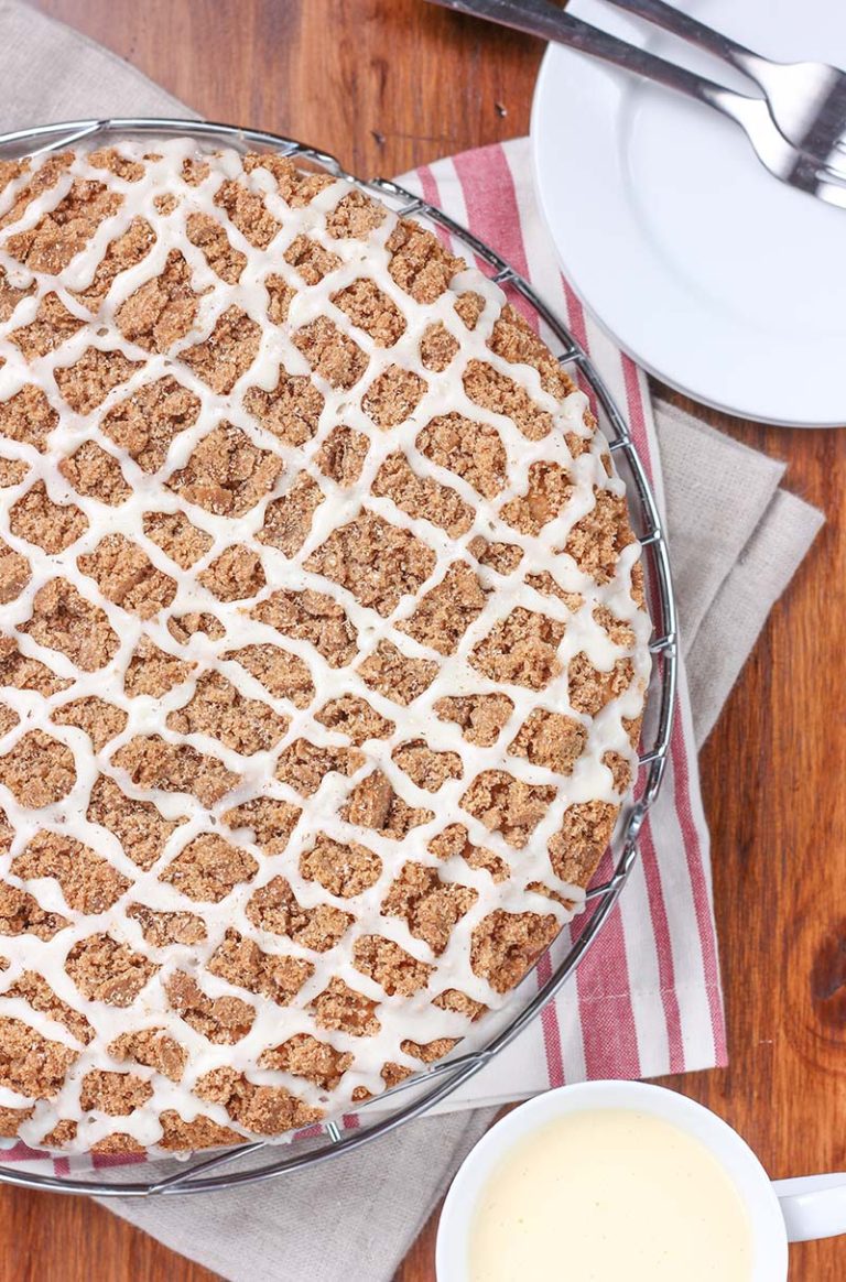 Easy Eggnog Glazed Gingerbread Coffee Cake - Red Star® Yeast