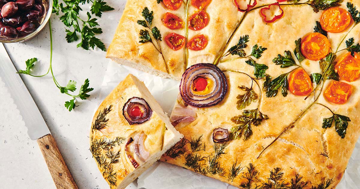 Decorated Focaccia | Red Star® Yeast